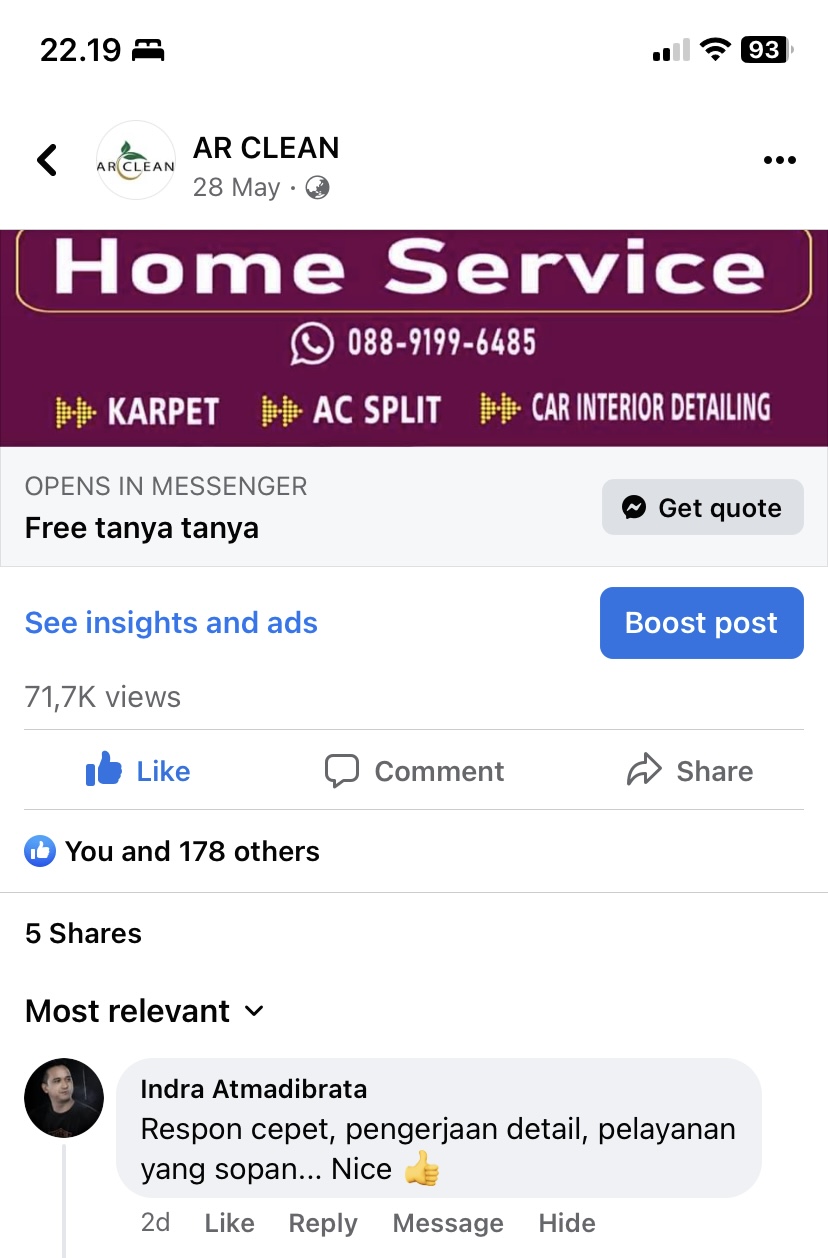 Testimoni | PT. AR GROUP BERKAH BERSAMA